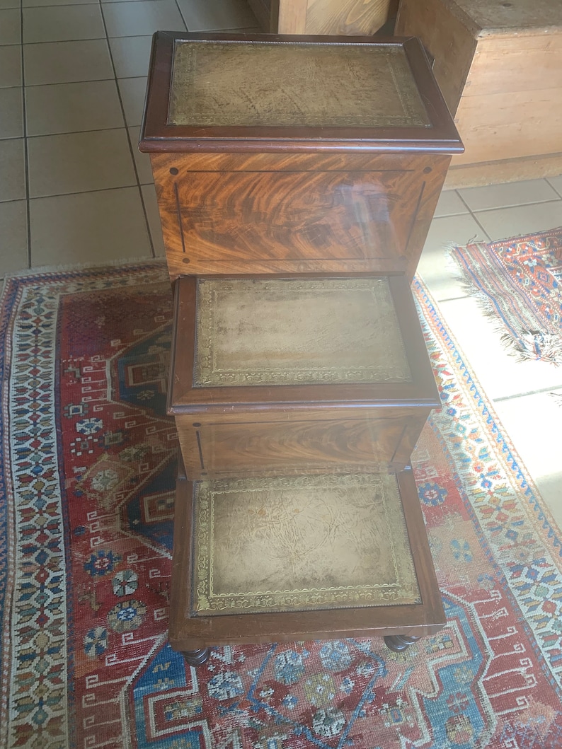 A Set of Regency Mahogany Steps - Etsy UK