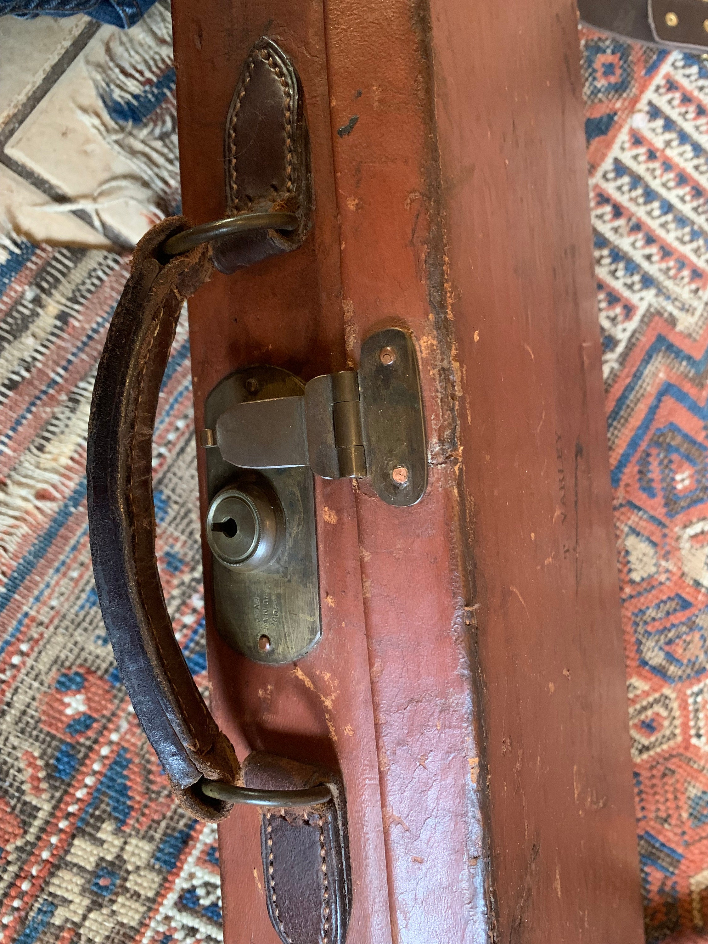An Antique Leather Gun Case - Etsy UK