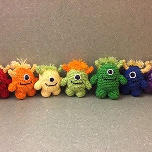 Little Monster Crochet Pattern, Amigurumi Monster, Amigurumi Pattern ...