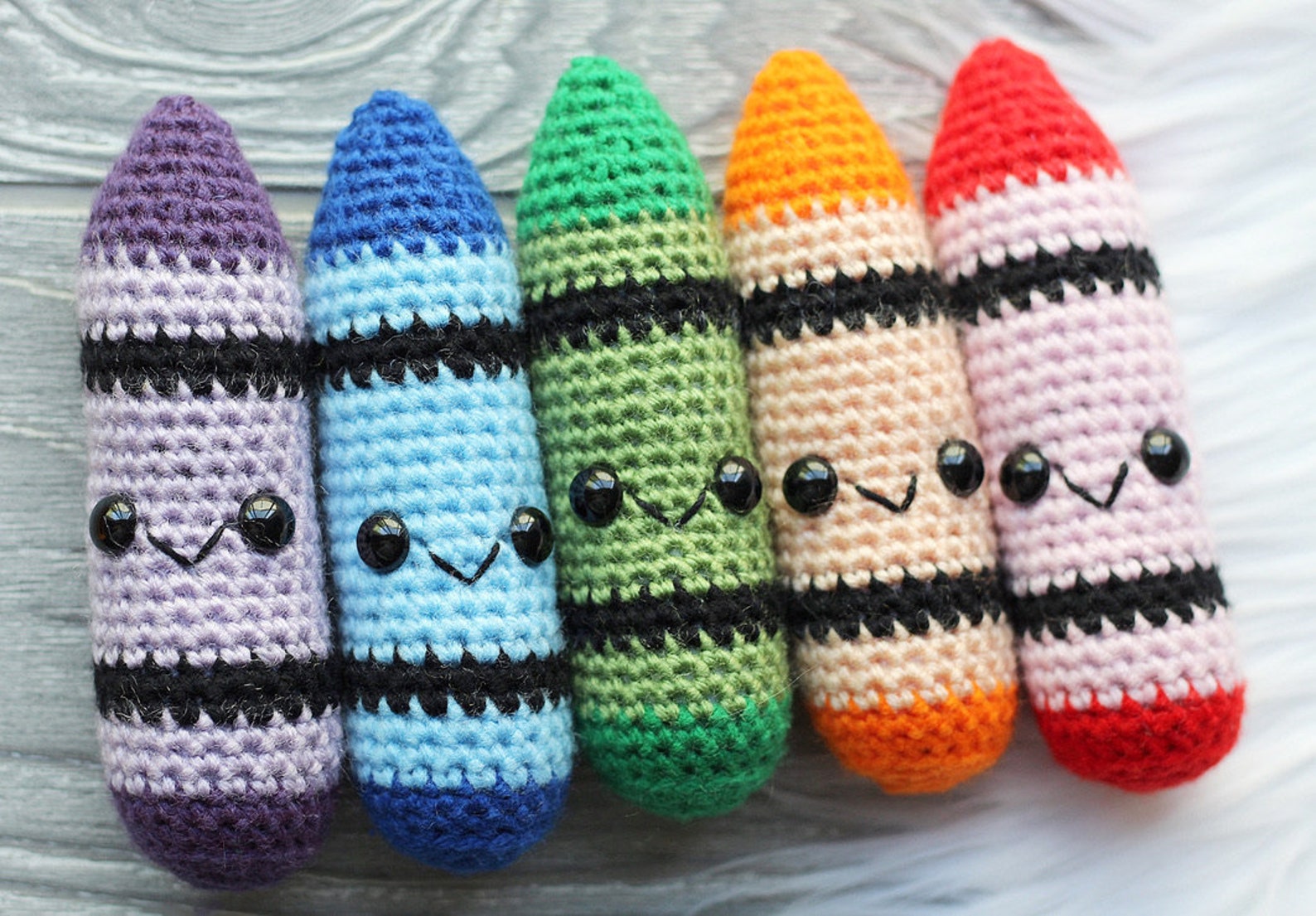 Happy Crayon Crochet Pattern, Amigurumi Crayons, Amigurumi Pattern ...