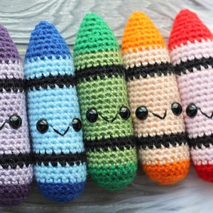 Happy Crayon Crochet Pattern, Amigurumi Crayons, Amigurumi Pattern ...