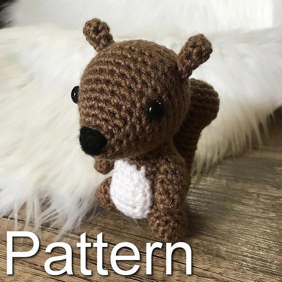 Little Squirrel Crochet Pattern Crochet Squirrel Amigurumi | Etsy