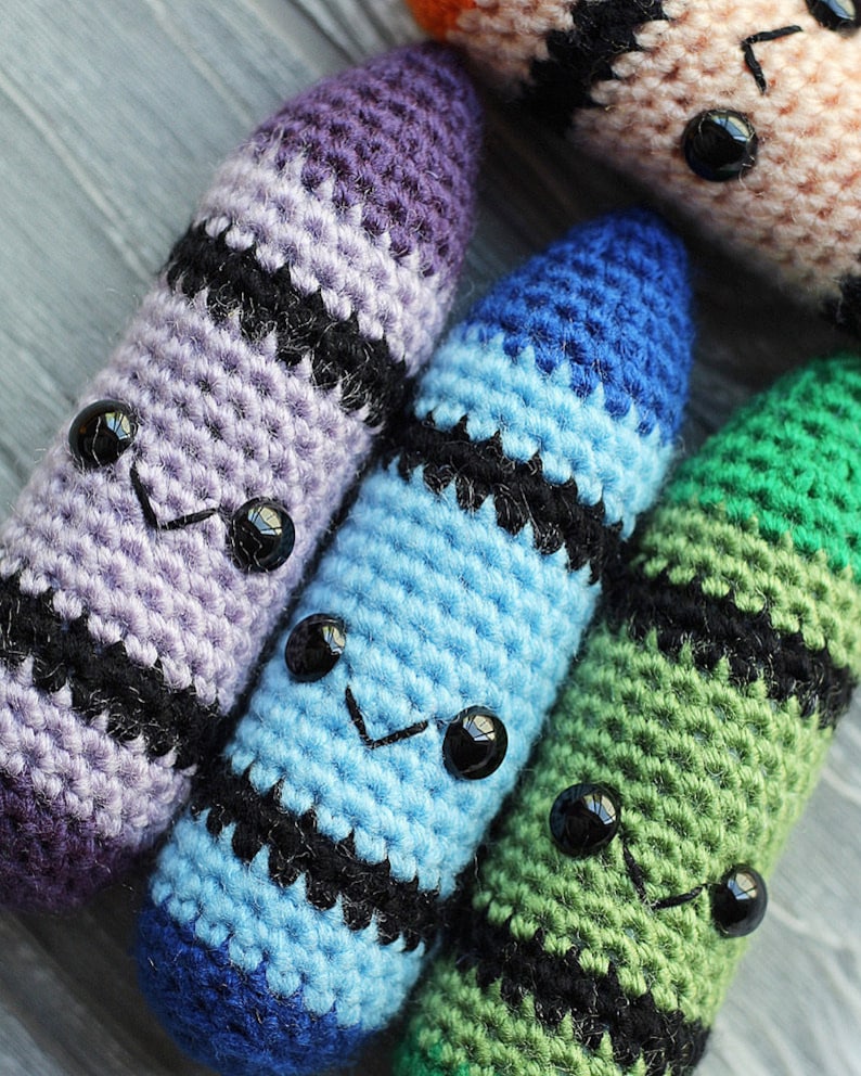 Happy Crayon Crochet Pattern, Amigurumi Crayons, Amigurumi Pattern ...