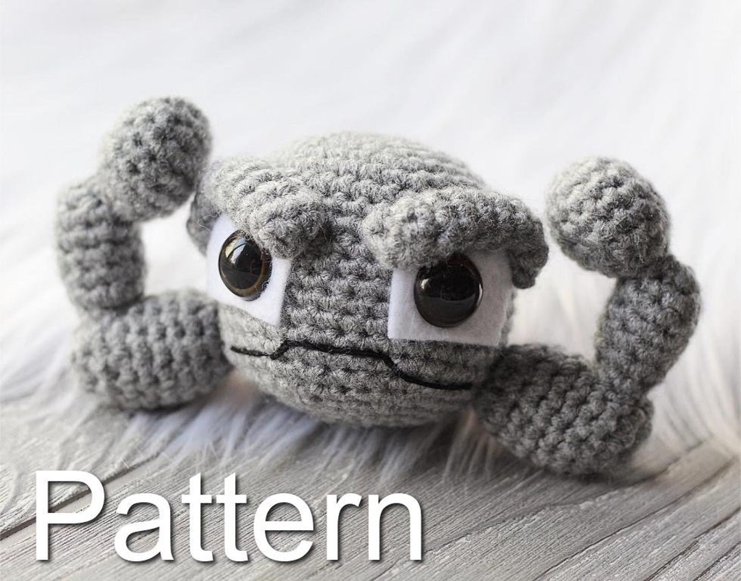 Geodude Crochet Pattern, Crochet Geodude, Amigurumi Geodude, Crochet ...