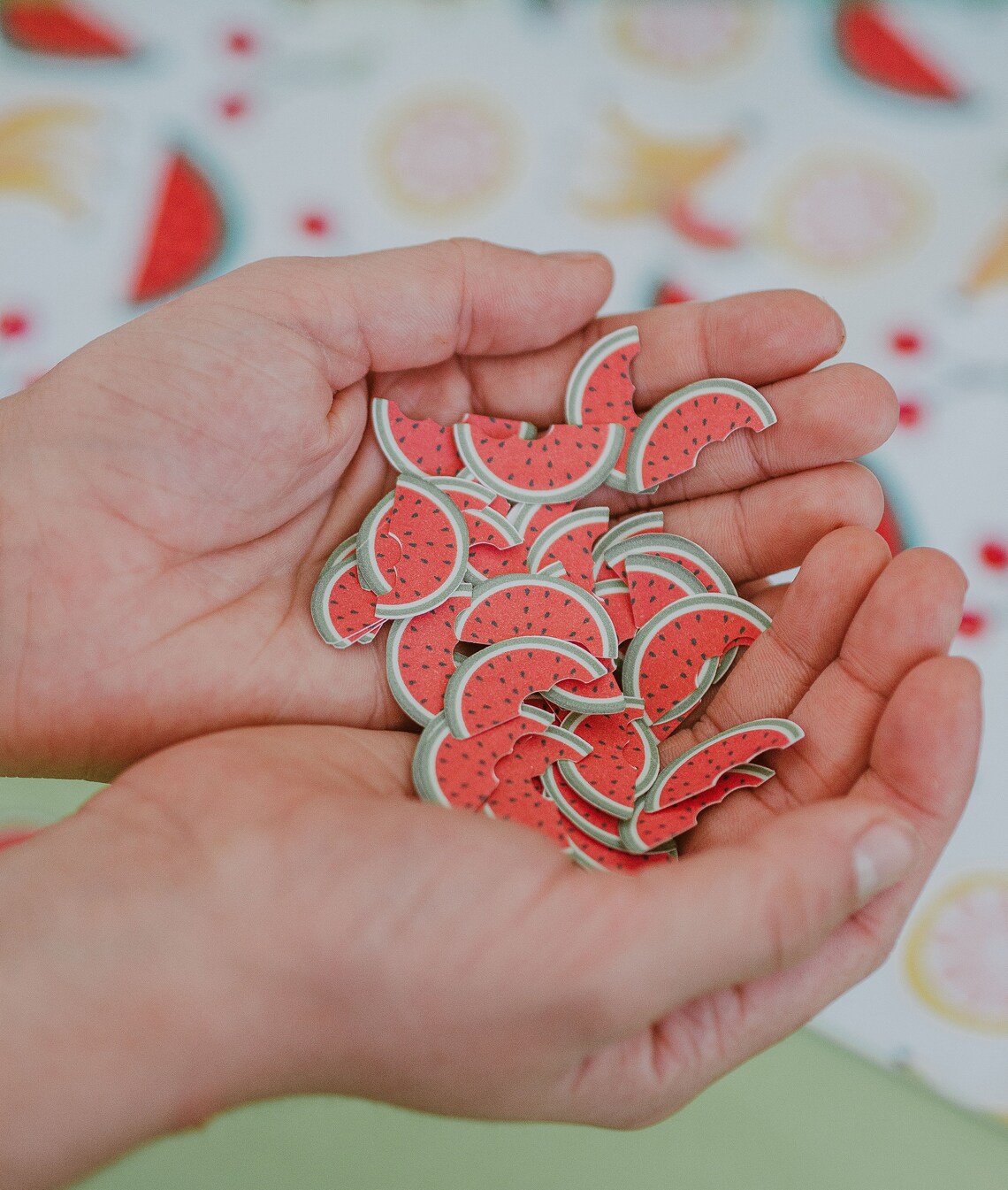 Watermelon Confetti Sandia Confetti Picnic Confetti Fruit | Etsy