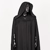 Black Medieval Ranger Cloak for Sith, Goth and Dark Wizard Cosplay Star ...