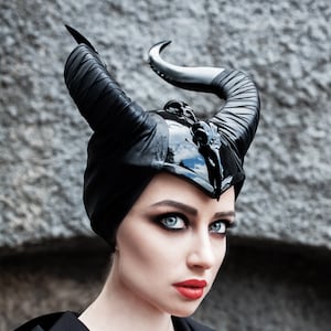 Horns Maleficent Inspired Cosplay Prop, Halloween Costume - Etsy
