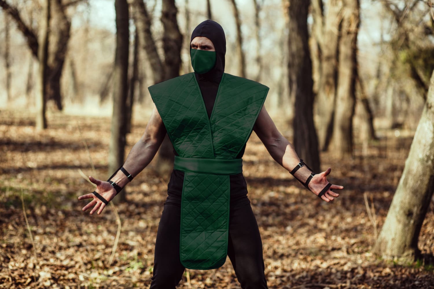 Reptile ninja cosplay costume from Mortal kombat video game | Etsy