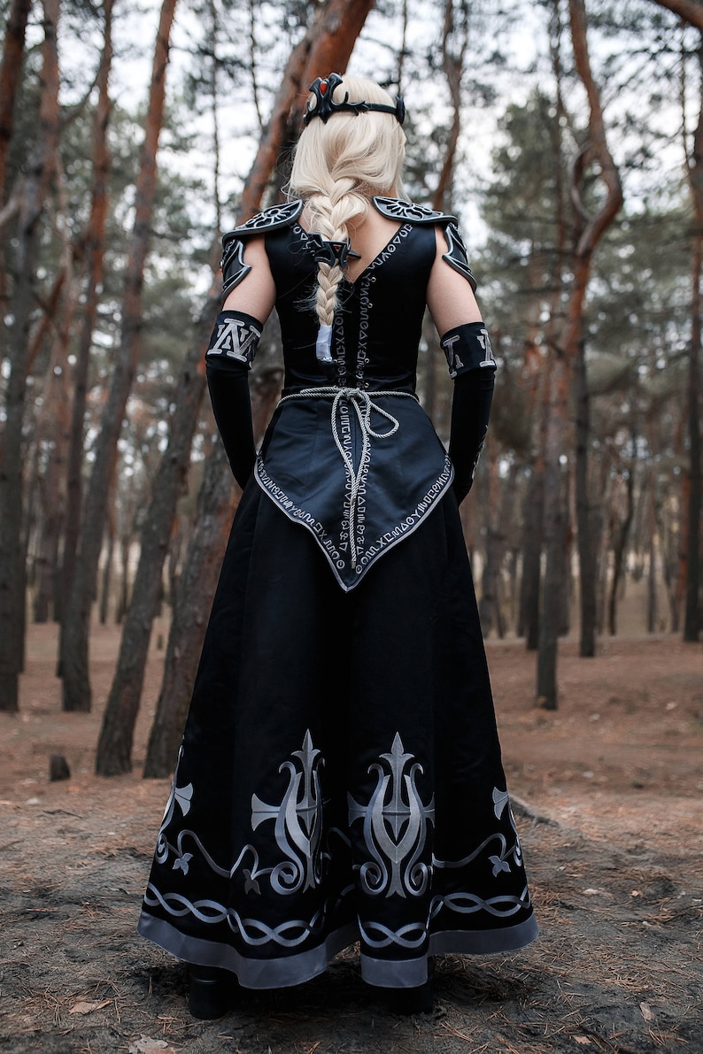Female Character Video Game Dress Cosplay Princess Dark Zelda - Etsy