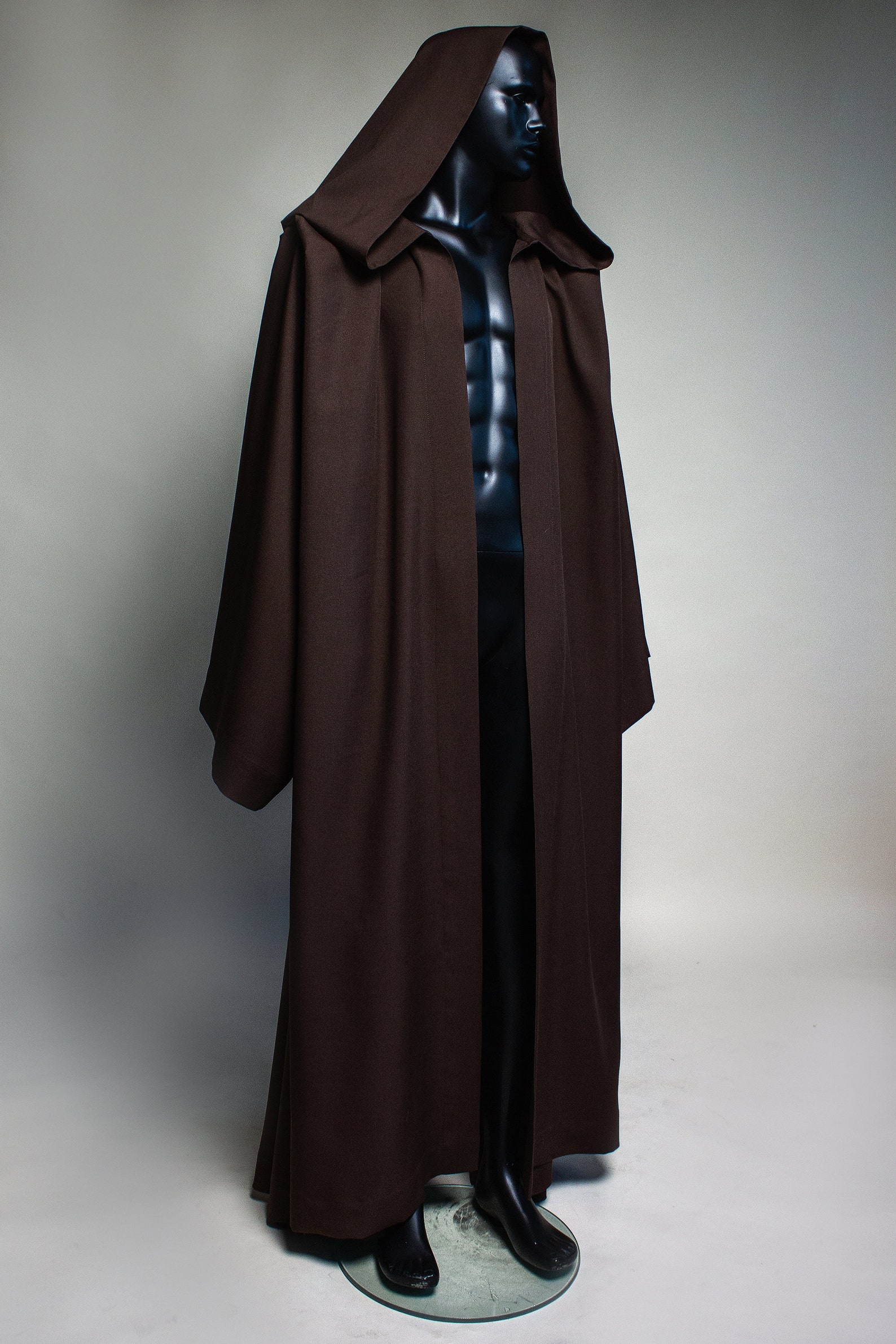 Jedi Hooded Cloak: Brown Cape, Jedi Robe Cosplay According to Rebel ...