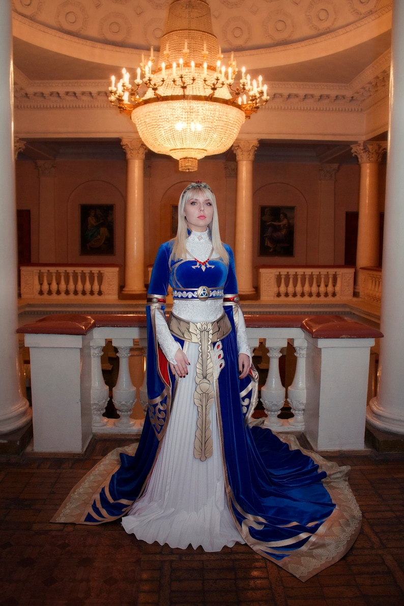 Zelda Blue Dress From Breathe of the Wild Royal Outfit | Etsy