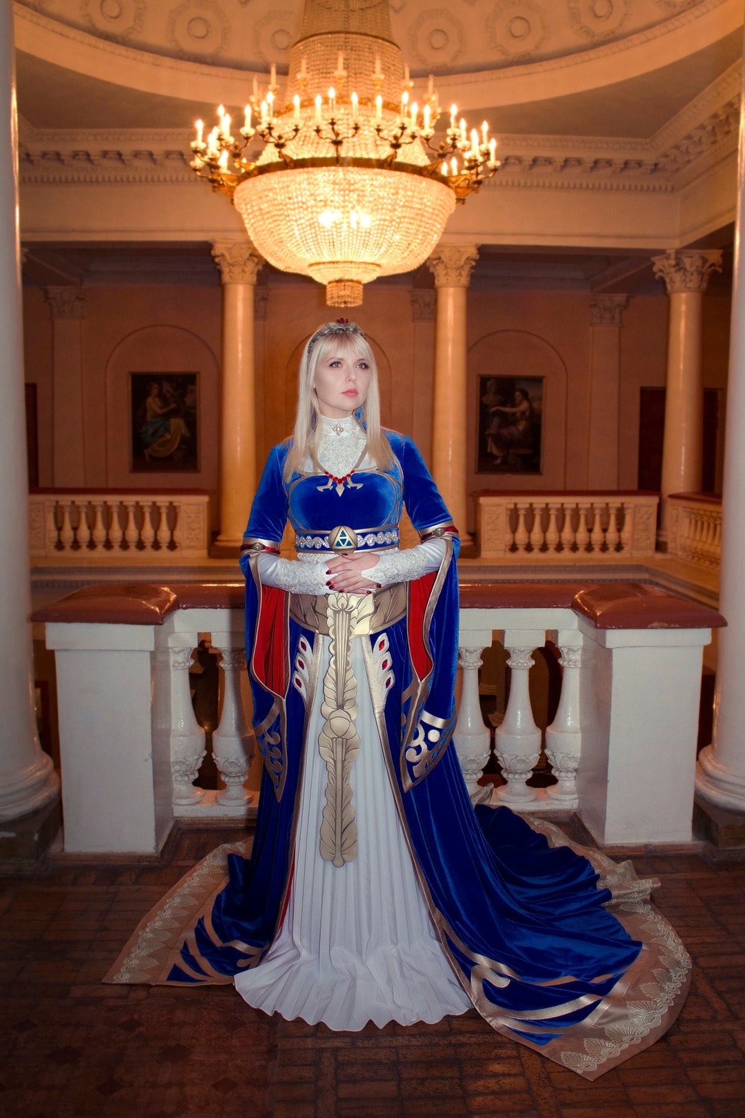 Zelda Blue Dress From Breathe of the Wild, Royal Outfit Cosplay Costume ...