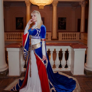 Zelda Blue Dress From Breathe of the Wild, Royal Outfit Cosplay Costume ...