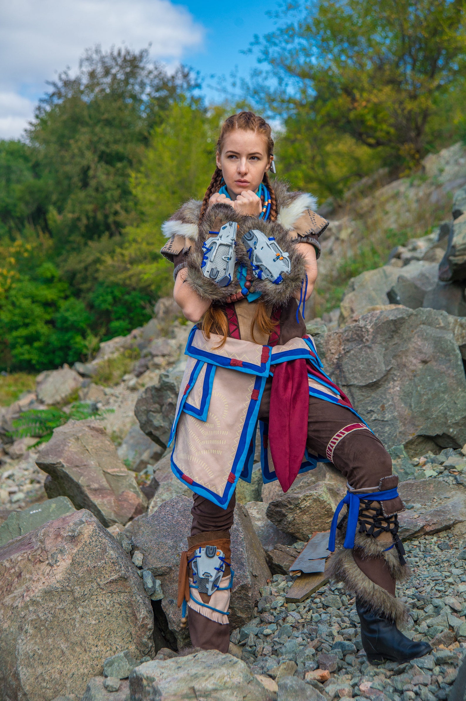 Aloy Cosplay Armor Set Horizon Zero Dawn Ethnic Post - Etsy