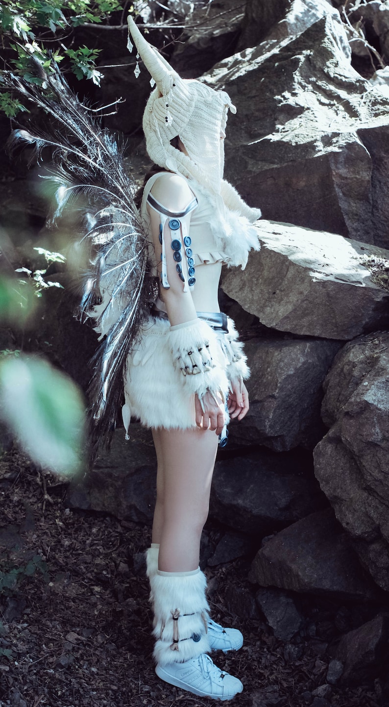 Burning Man Inspired White Queen Costume Burning Man Womens Etsy