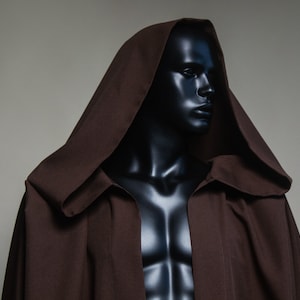 Jedi Robe Hooded Cloak, Jedi Outfit Hooded Cape, Jedi Cloak Padawan ...