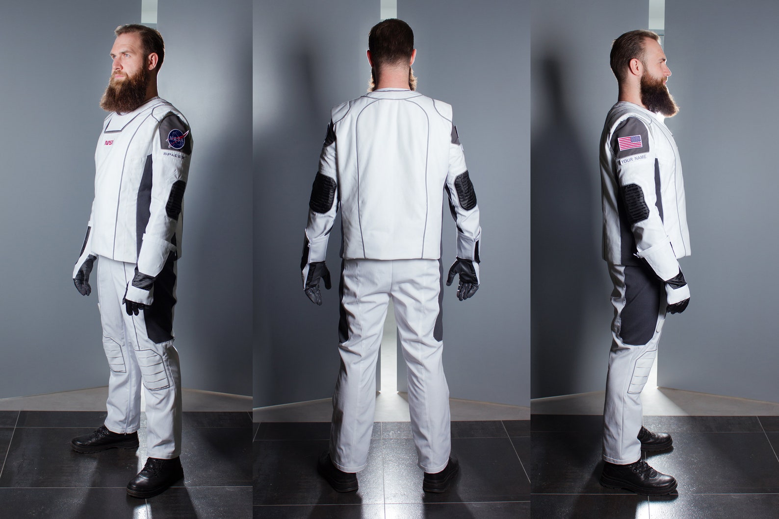 Astronaut Inspired Cosplay Costume, Men Uniform Overalls Space X ...