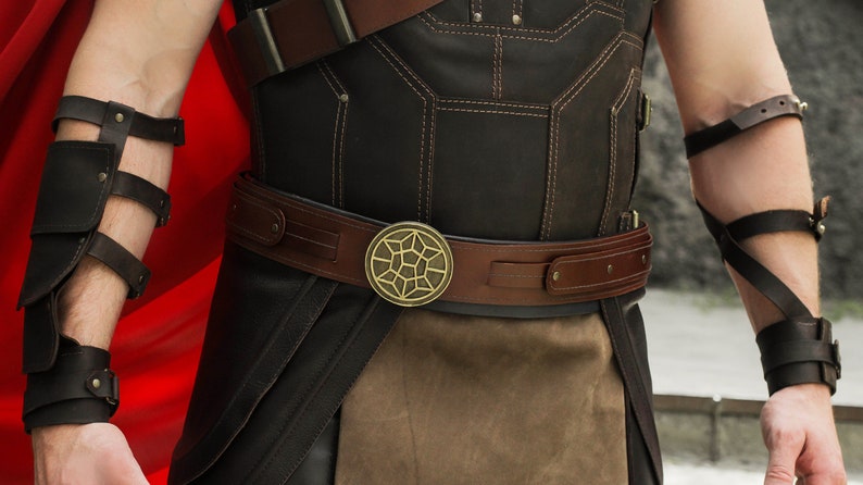 Thor Leather Vest, Thor Halloween Costume for Adults Cos Play, Thor ...