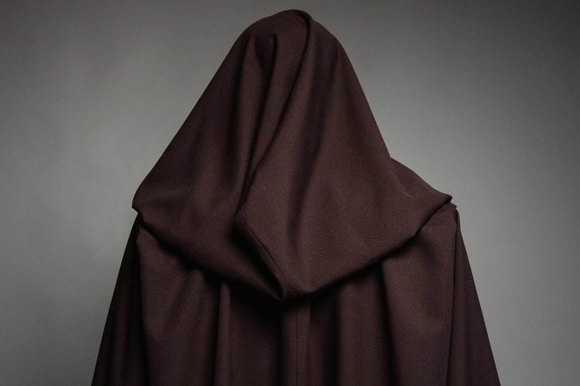 Halloween Costume, Jedi Robe Hooded Cloak, Jedi Outfit Hooded Cape ...