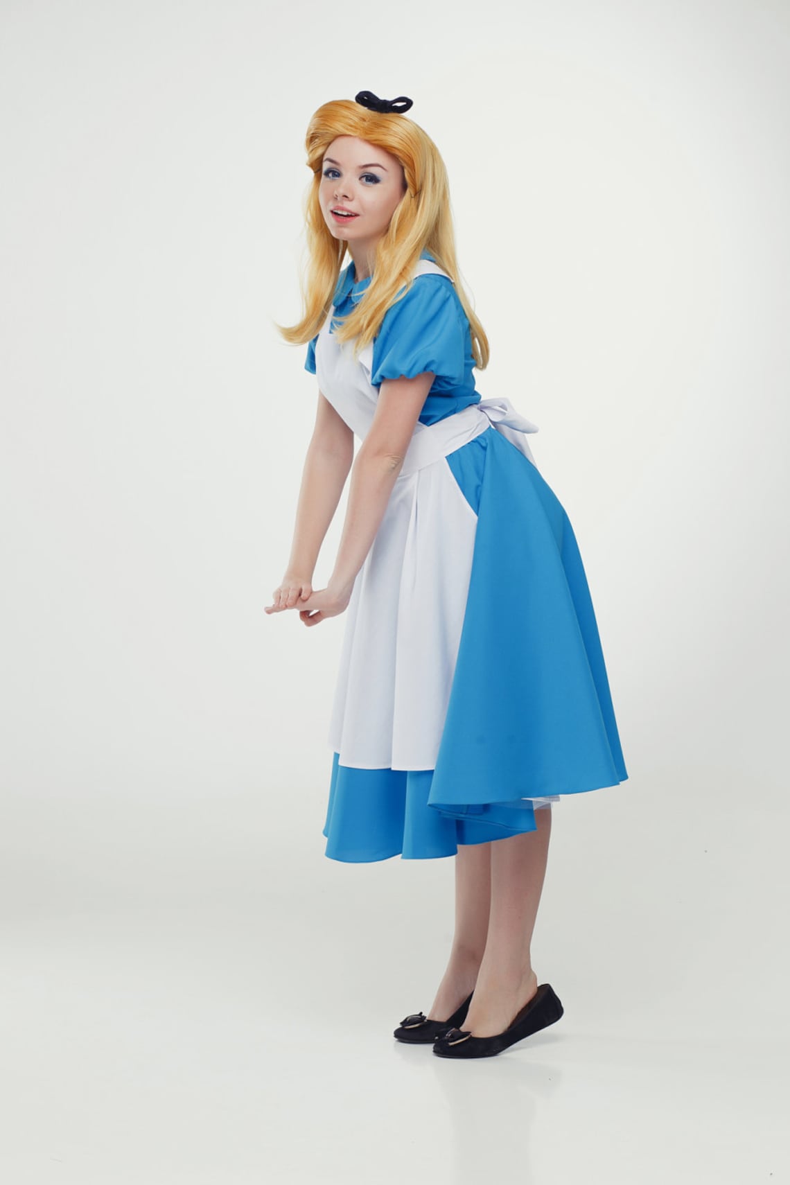 Alice In Wonderland Cosplay Costume Alices Blue Dress Etsy