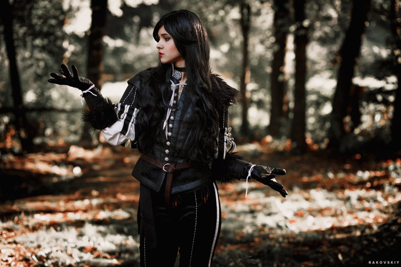 Yennefer Cosplay costume Highly detailed Yennefer's black | Etsy