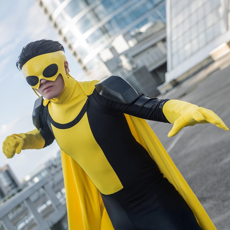 Sinister Mark Invincible Cosplay Costume: Jumpsuit With Cloak and ...
