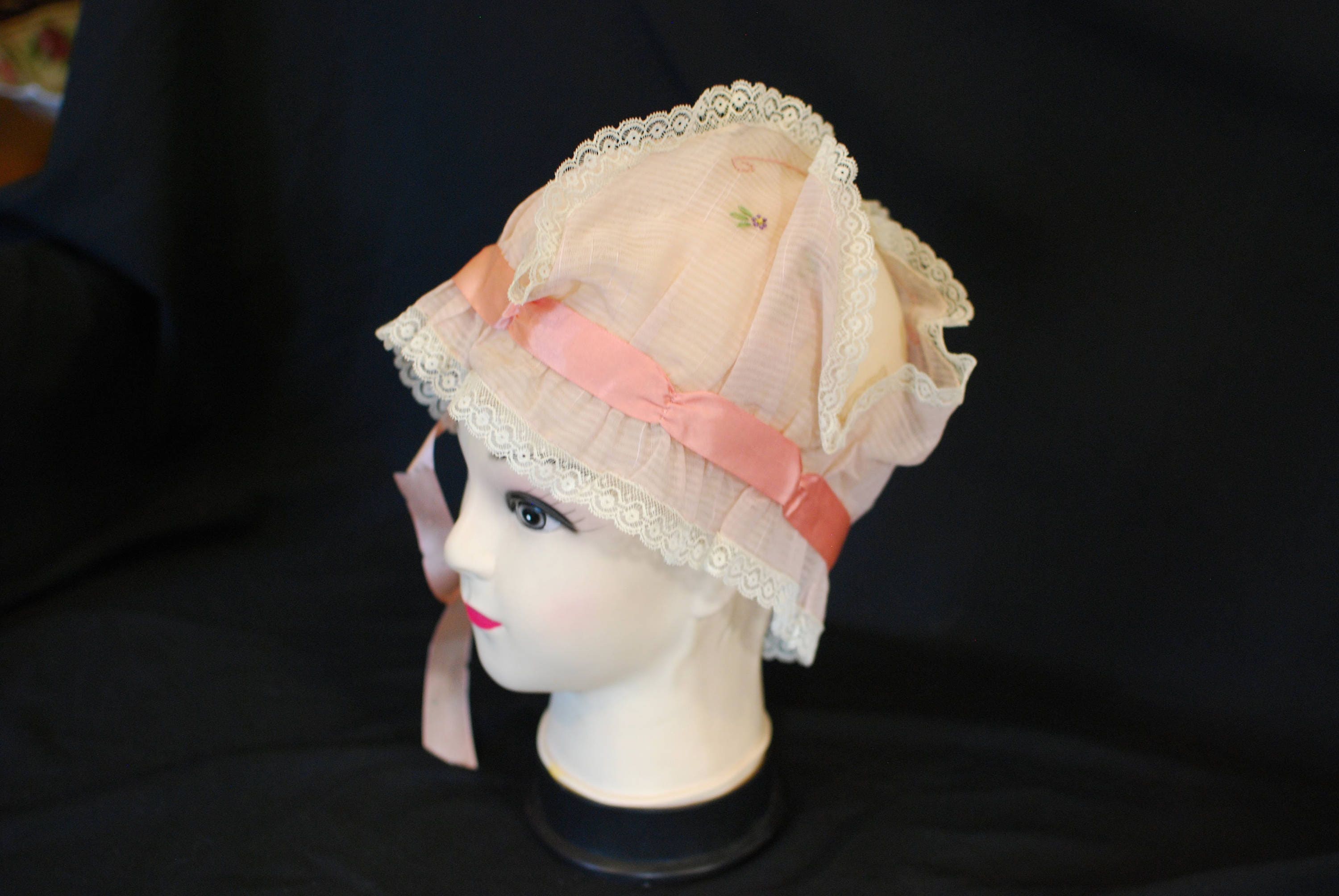 Vintage Night Bonnet - Etsy