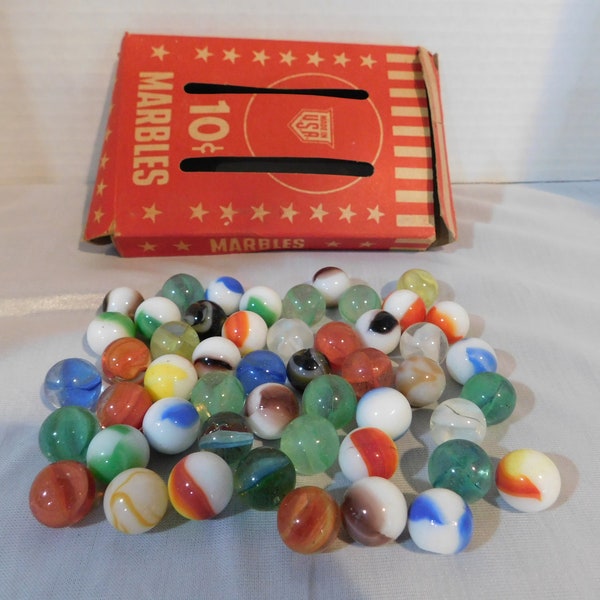 Box of Marbles - Etsy
