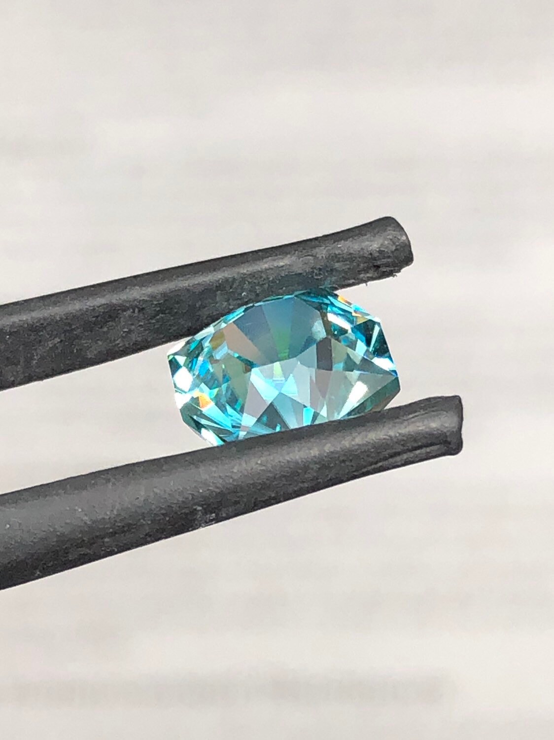 Perfection in color and cut with this Cambodian Blue Zircon! 3.38ct ...