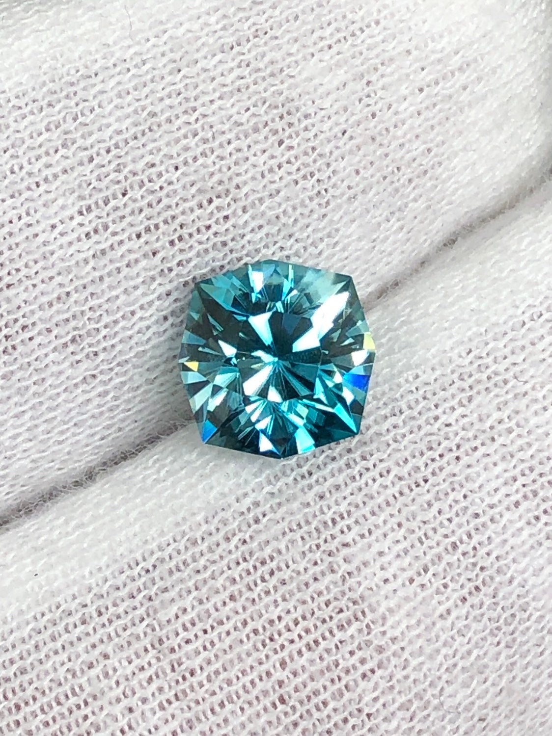 Perfection in color and cut with this Cambodian Blue Zircon! 3.38ct ...