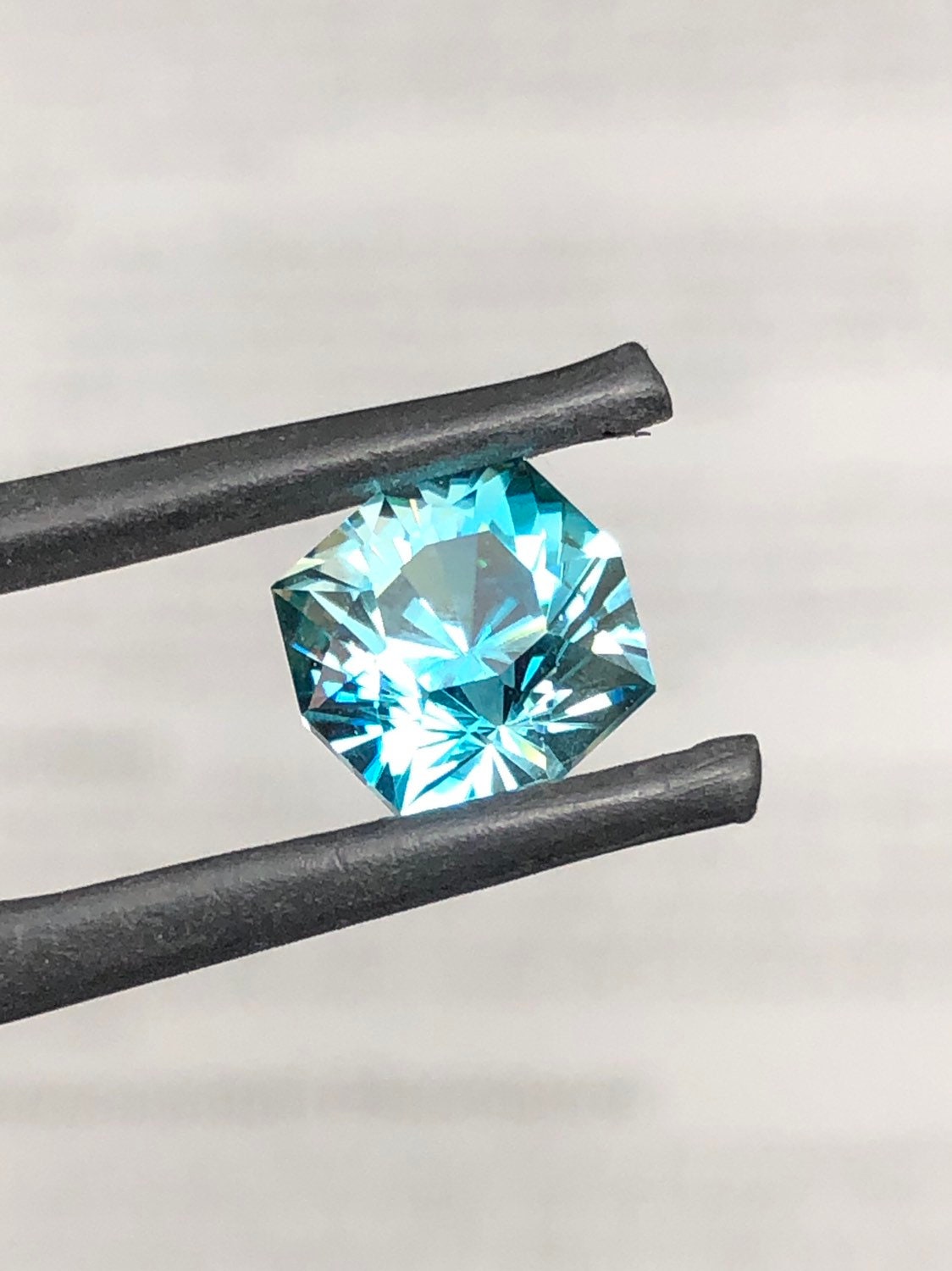 Perfection in color and cut with this Cambodian Blue Zircon! 3.38ct ...