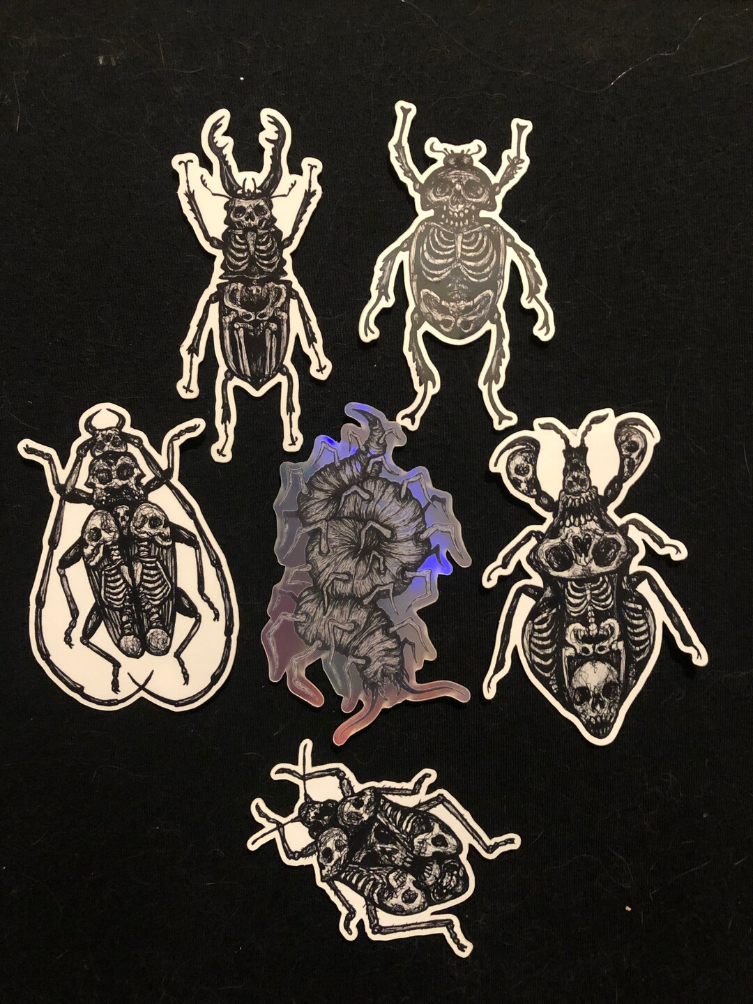 Skull Bug Sticker Pack - Etsy