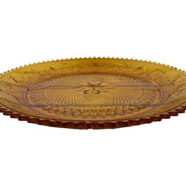 Amber Glass Plate - Etsy