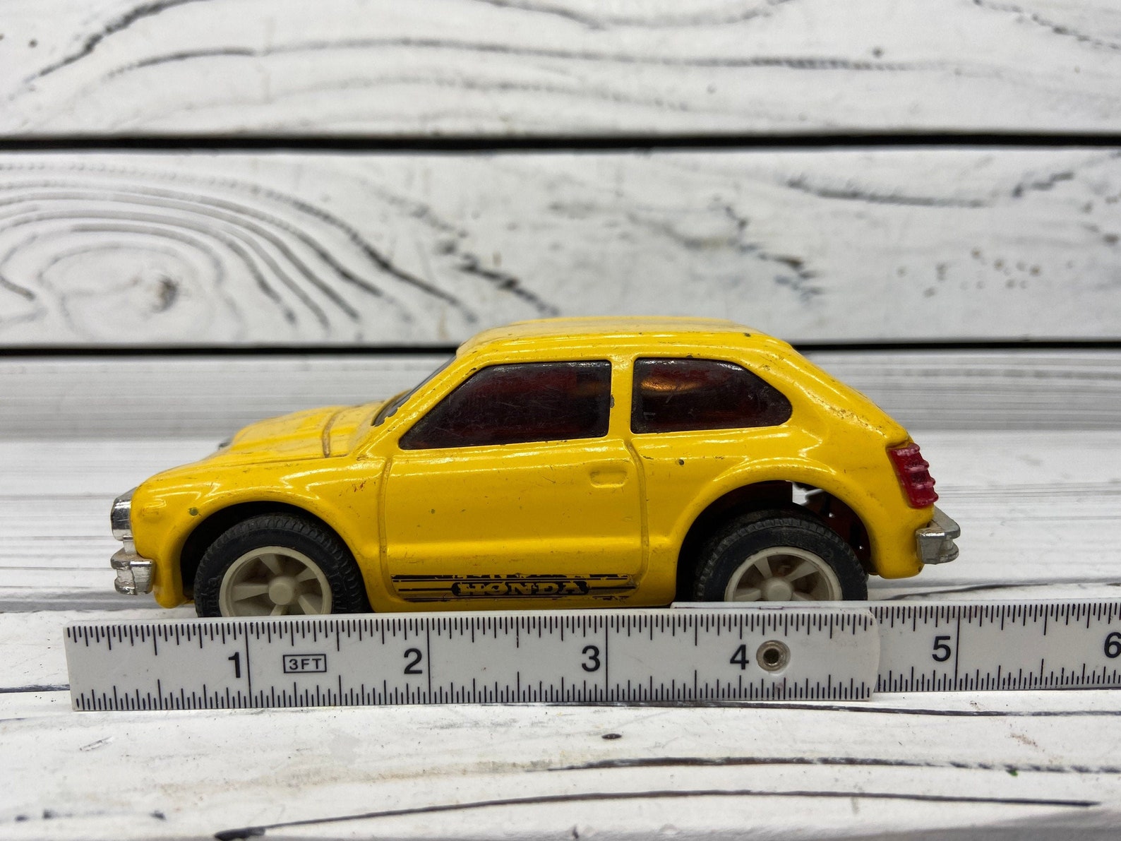Vintage Tonka Honda Civic Pressed Steel, Yellow Car Sedan Toy - Etsy