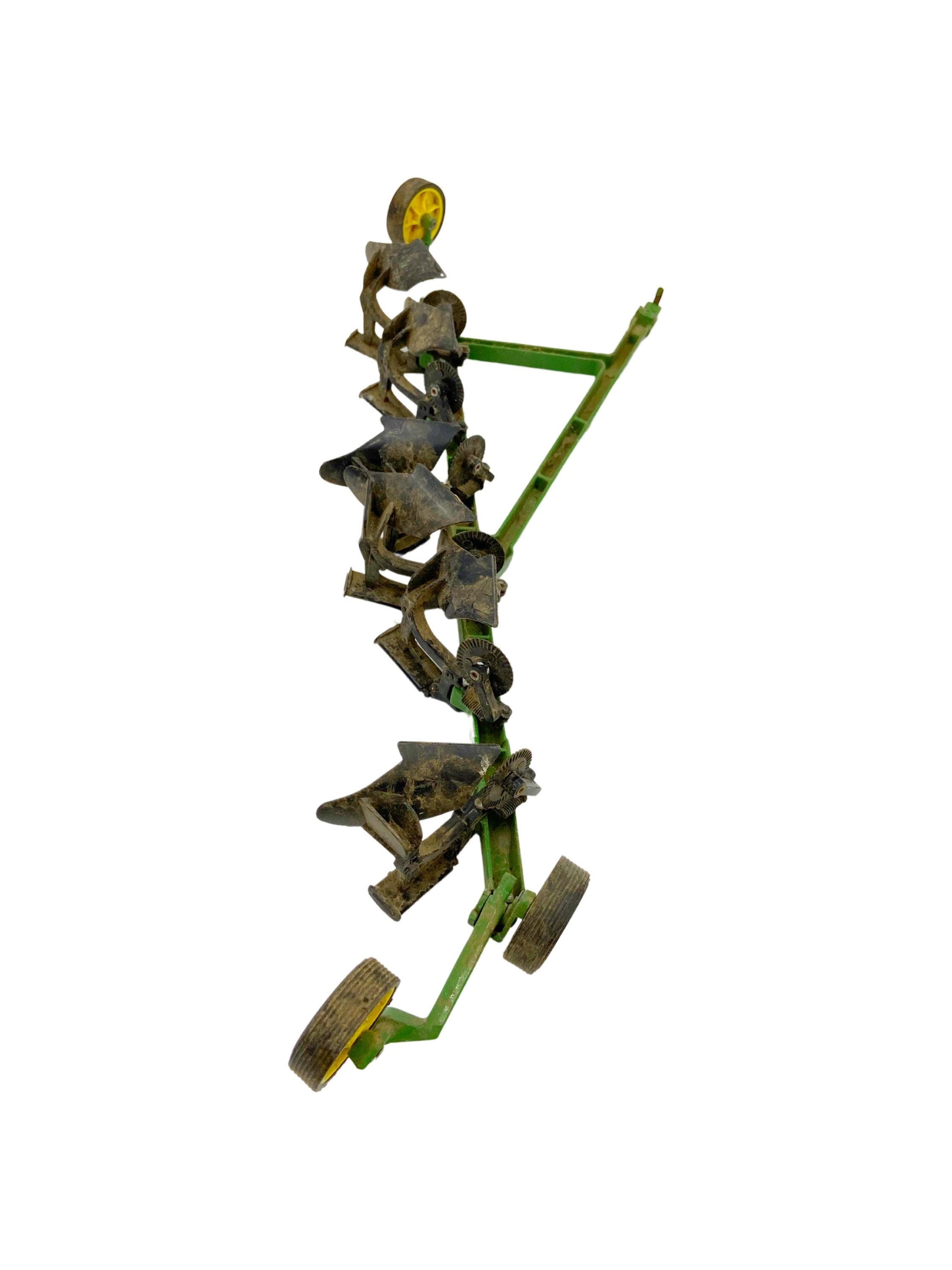 Vintage John Deere, Toy Tractor Plow, Antique Farm Toys, Pretend Play ...