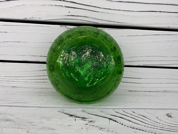 Victorian Hand Painted French Green Glass Hinged Powd… - Gem