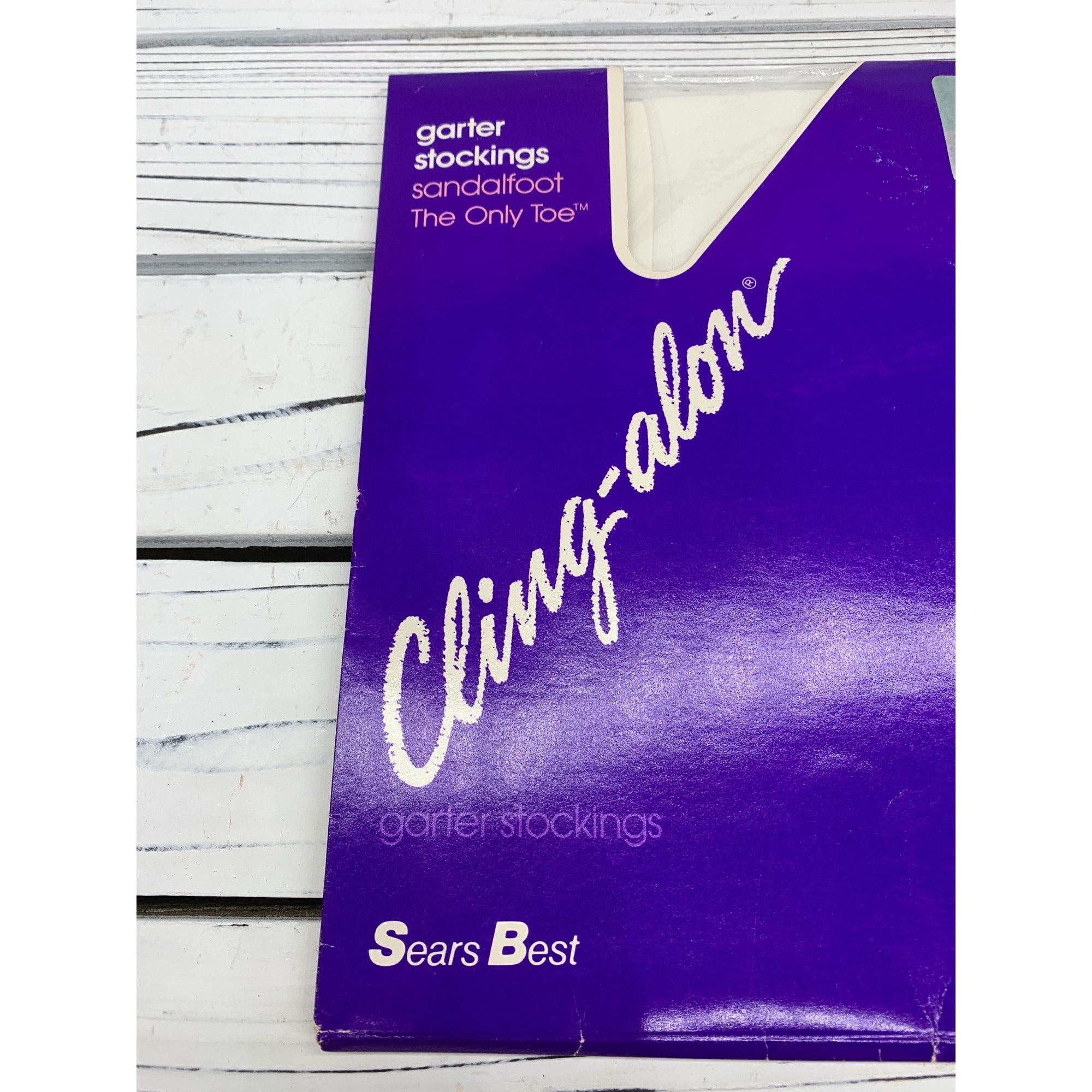 Vintage Garter Stockings, Cling-alon Pantyhose, Sheer White Hosiery ...