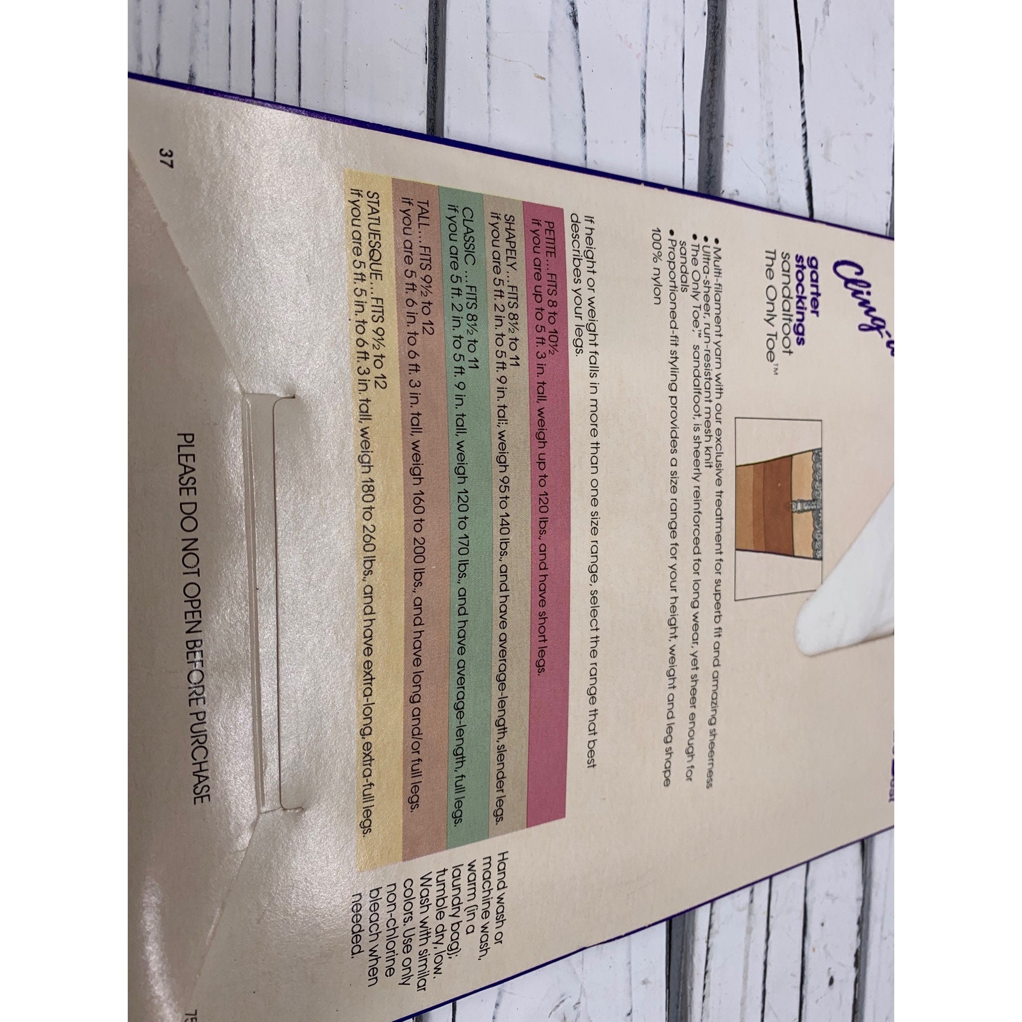 Vintage Garter Stockings, Cling-alon Pantyhose, Sheer White Hosiery ...