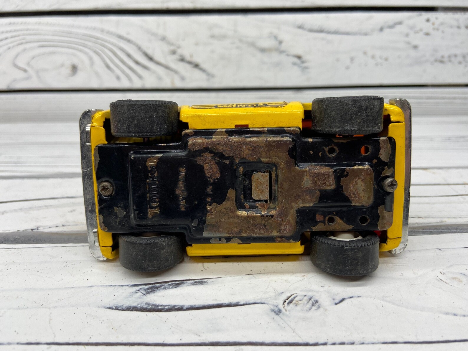 Vintage Tonka Honda Civic Pressed Steel, Yellow Car Sedan Toy - Etsy