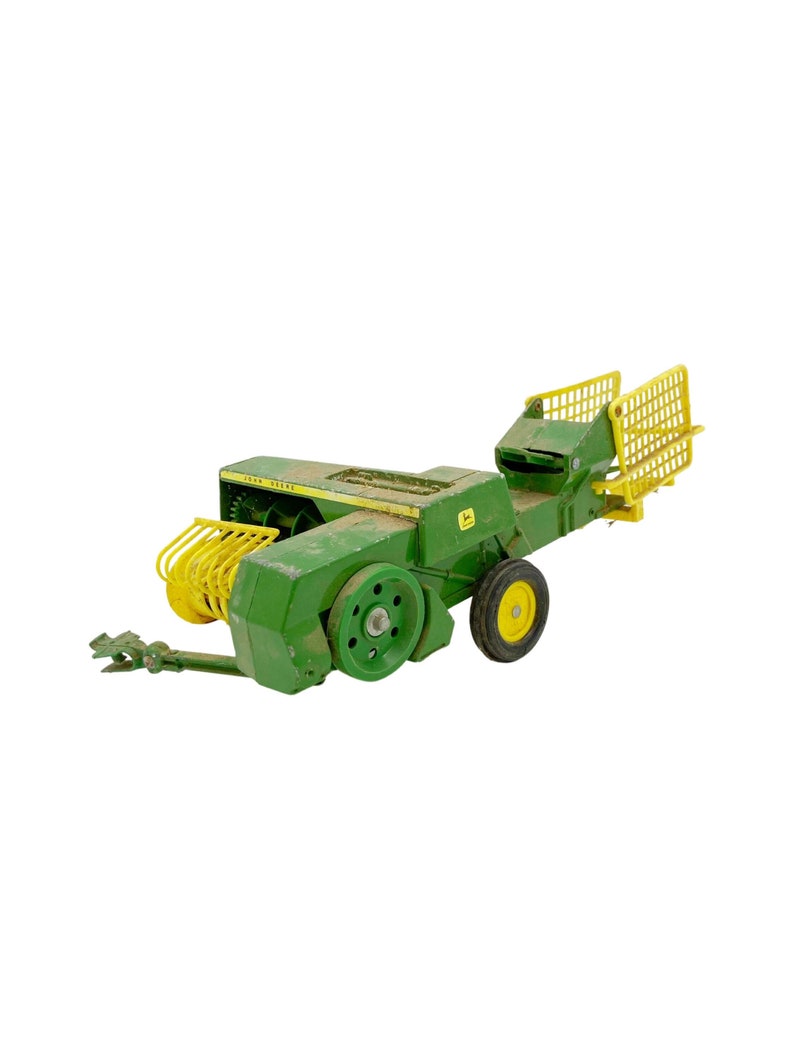 Vintage John Deere, Toy Tractor Baler, Antique Farm Toys, Pretend Play ...