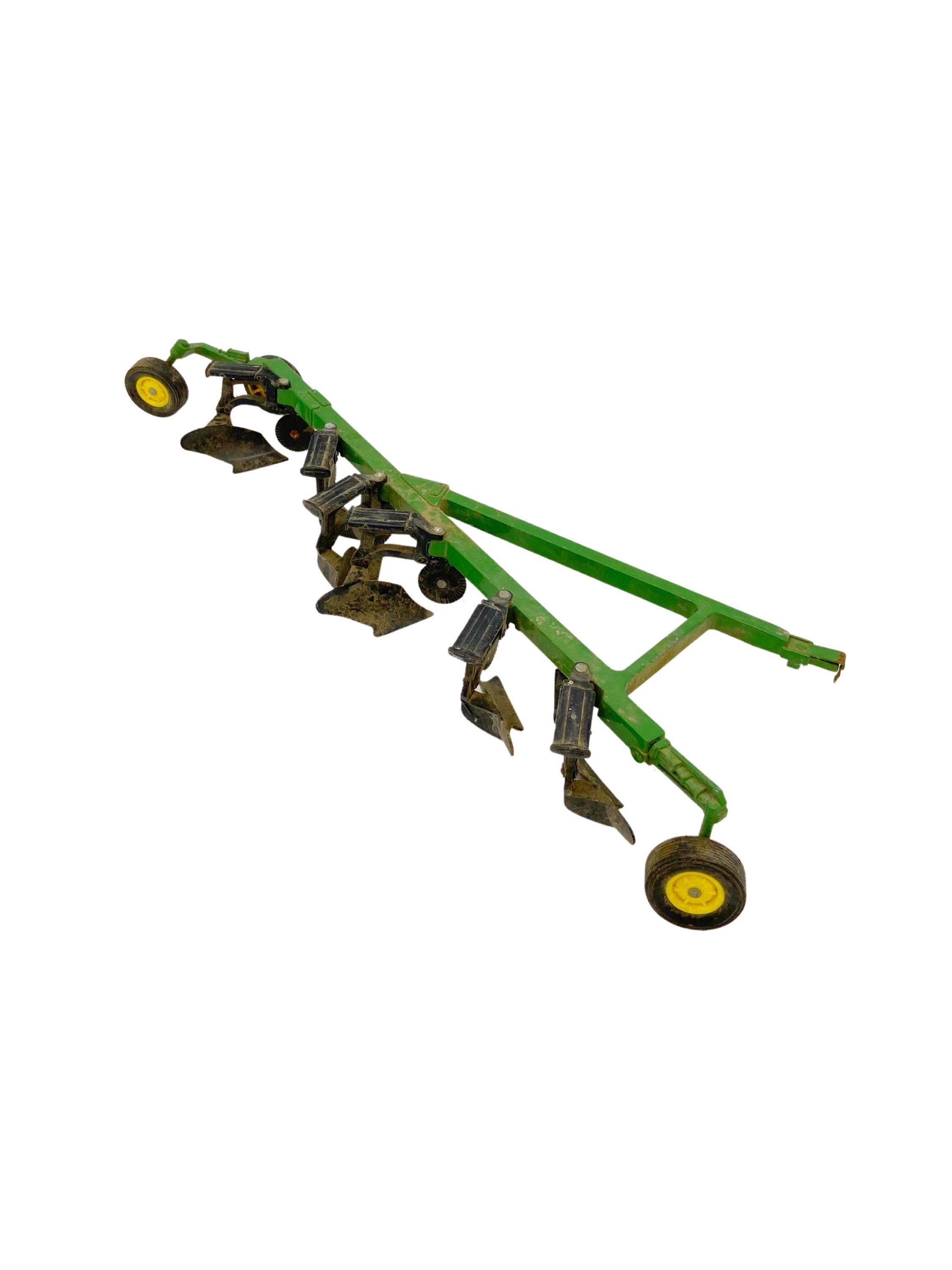 Vintage John Deere, Toy Tractor Plow, Antique Farm Toys, Pretend Play ...