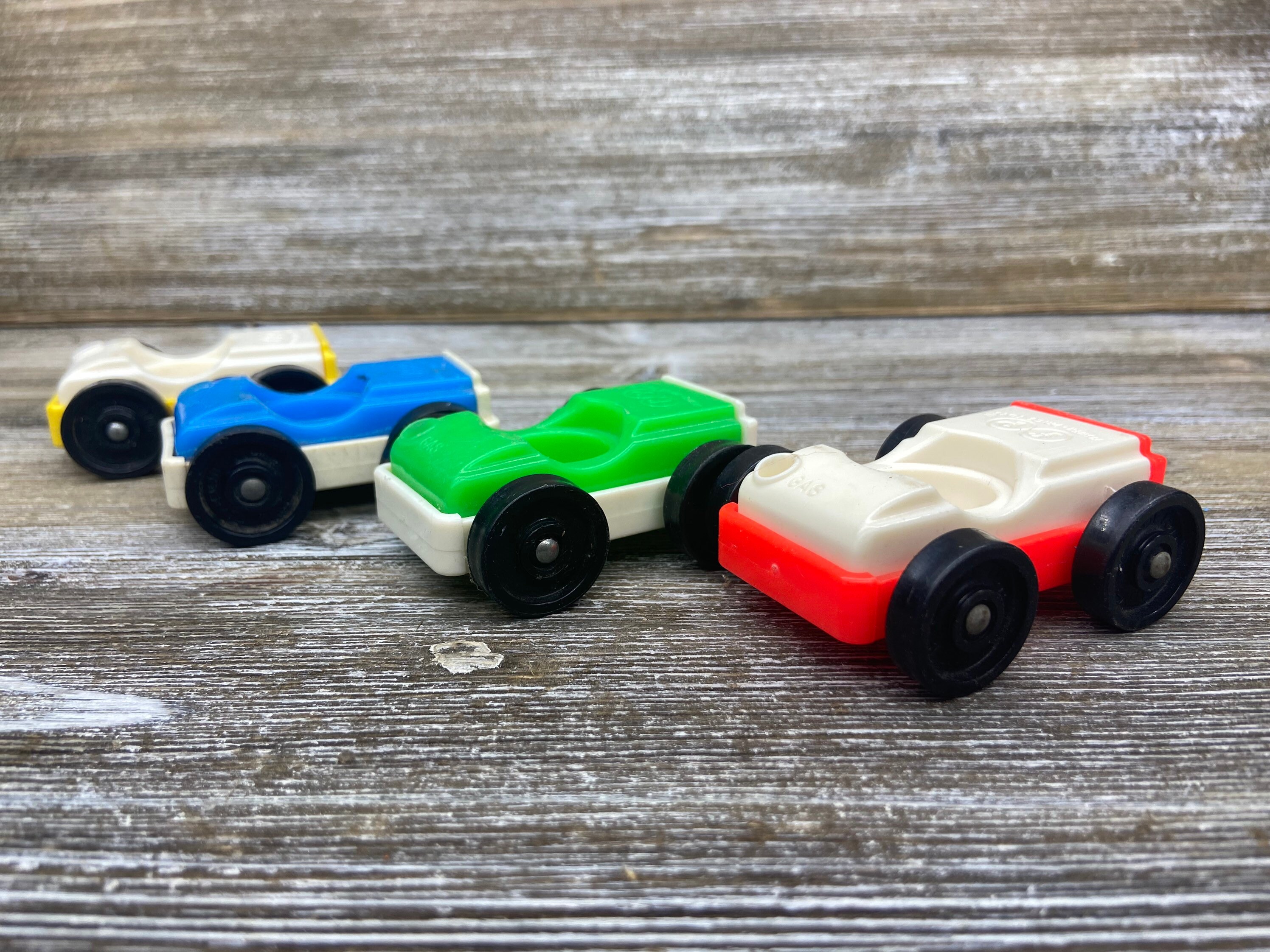 Fisher Price Vehicle Set, Four Vintage Little People Cars in White ...