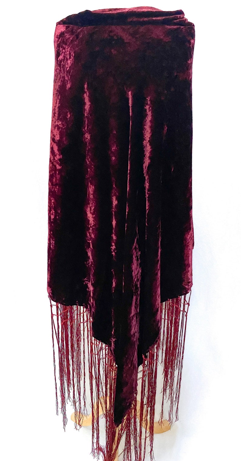 Hand Dyed Velvet 64” Table Topper Tablecloth Throw Oversized Piano ...
