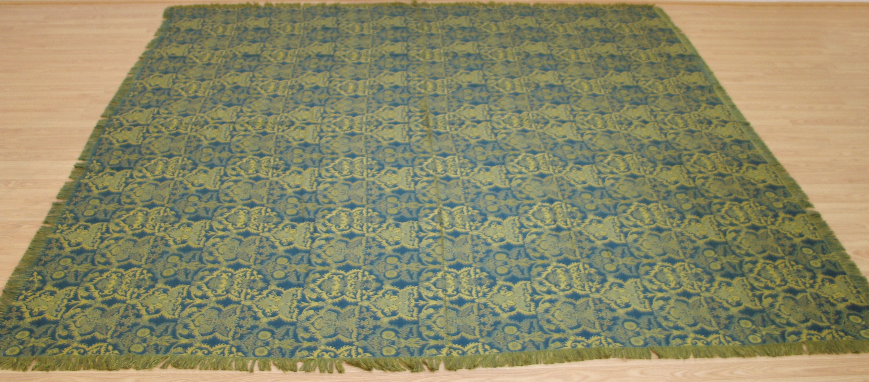 Merino Wool Raj Floral Coverlet Bedcover Bedspread Blanket Throw 86 ...