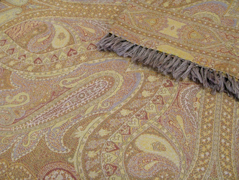 Luxurious Merino Wool "addi" Paisley Bedspread Bedcover Coverlet ...