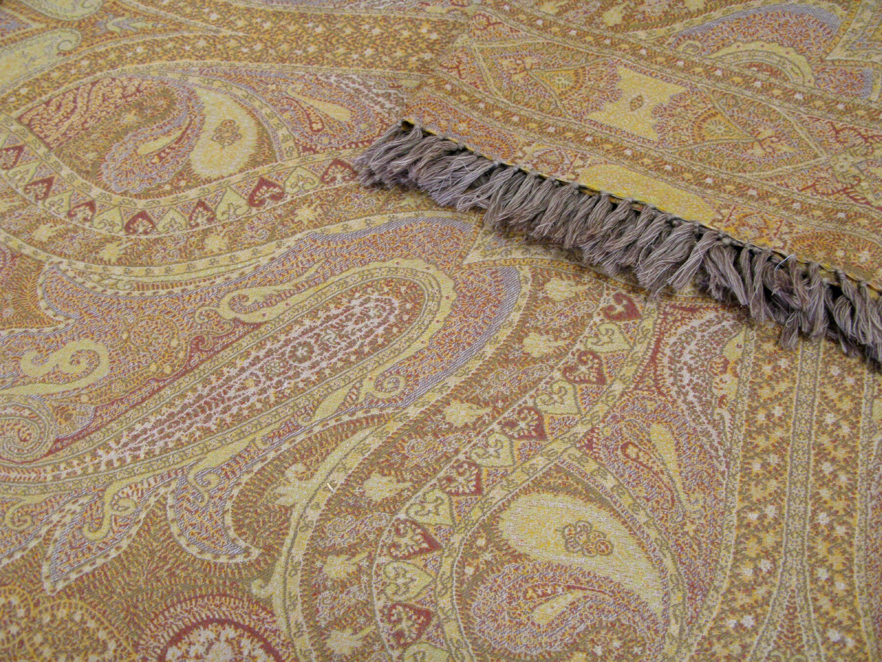 Luxurious Merino Wool "addi" Paisley Bedspread Bedcover Coverlet ...
