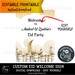 Custom Eid Welcome Sign / Poster Eid Mubarak Board Eid Party Entry Sign ...