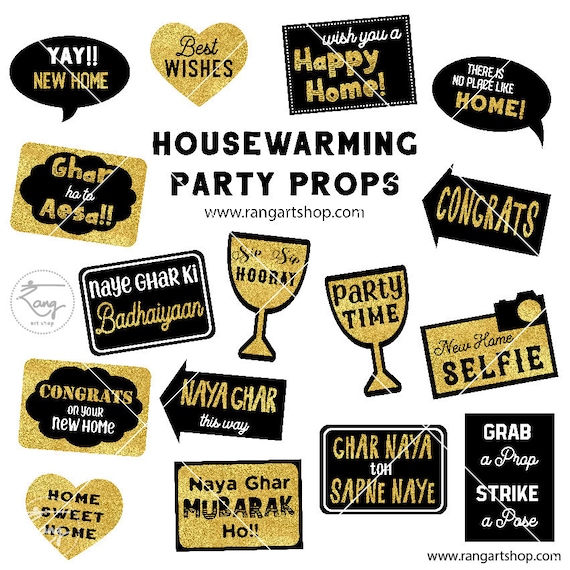 Housewarming Props 15 New Home Party Props House Warming - Etsy