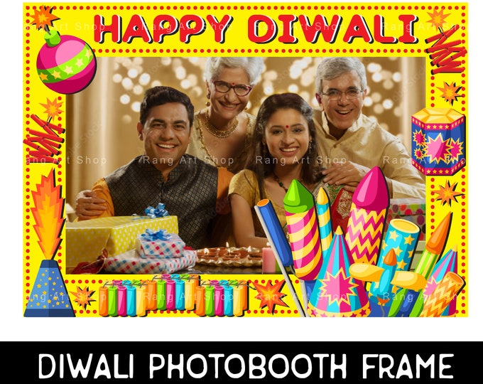 Personalized Happy Diwali Selfie Frame, Indian Festival Party Selfie ...