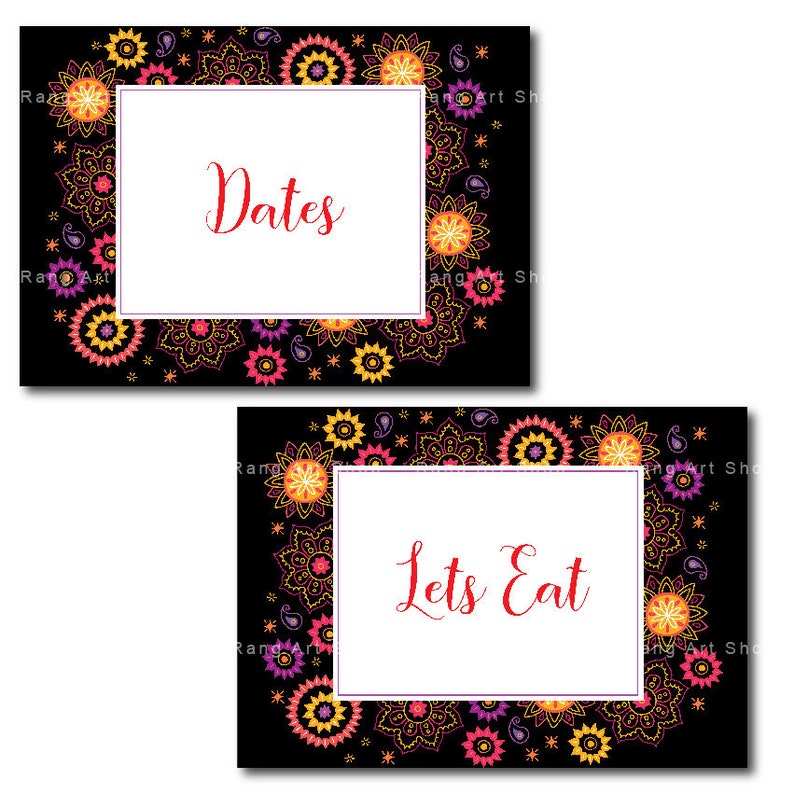 Iftar Time Printables - Ramadan Mubarak Decoration - Iftar Party Decor ...
